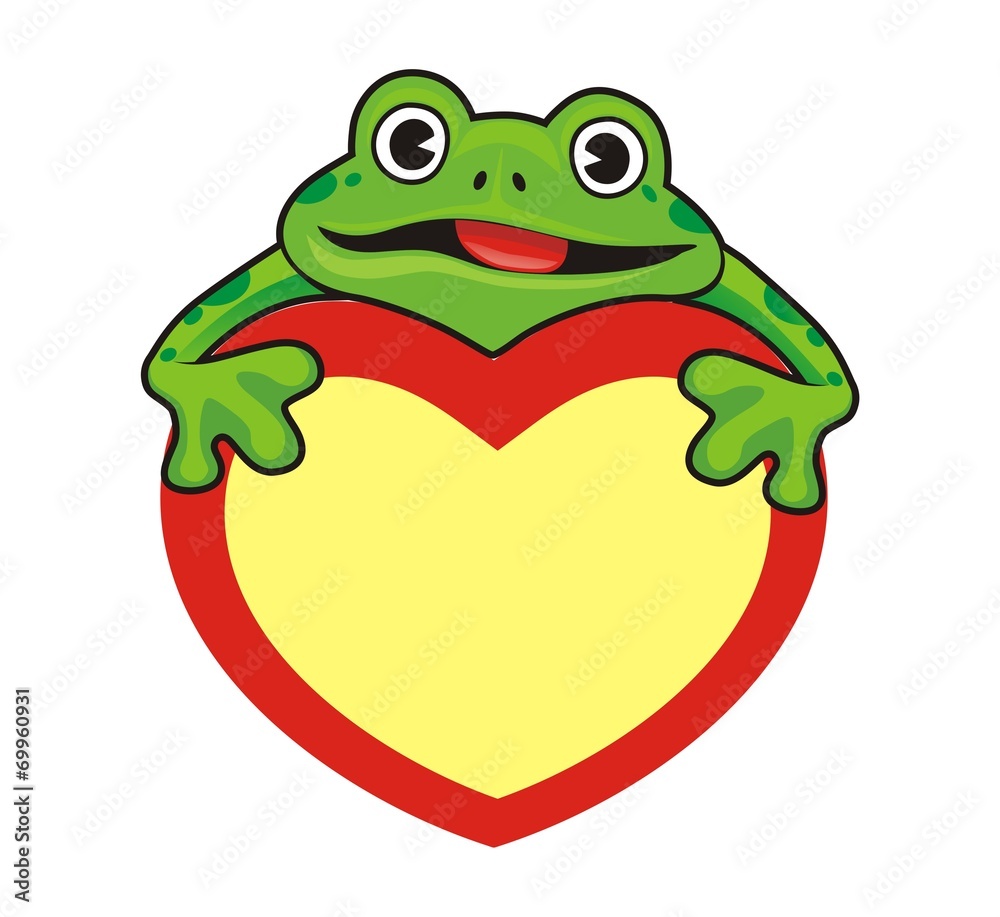 Frog Heart Clipart