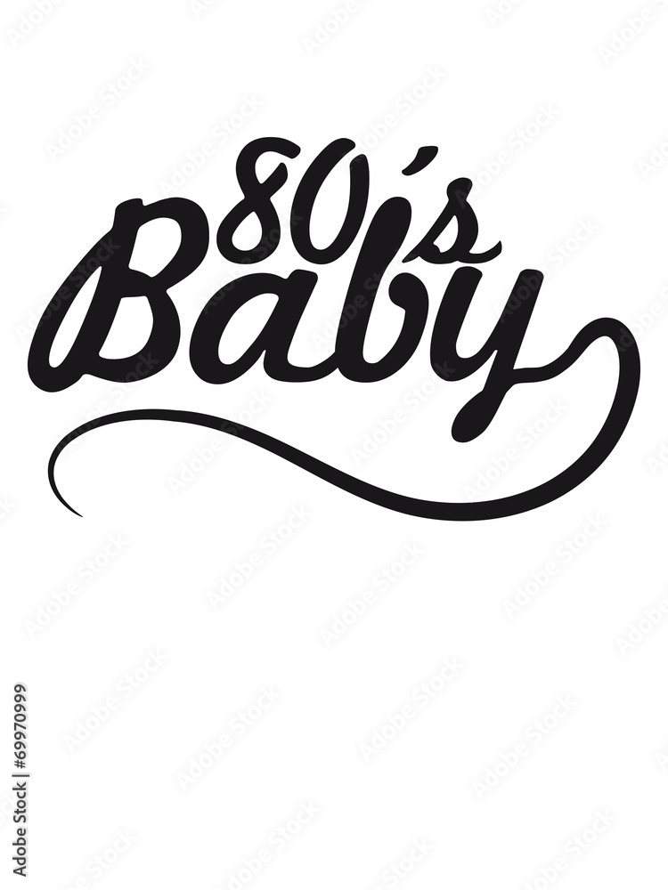 80s baby Stock Illustration | Adobe Stock