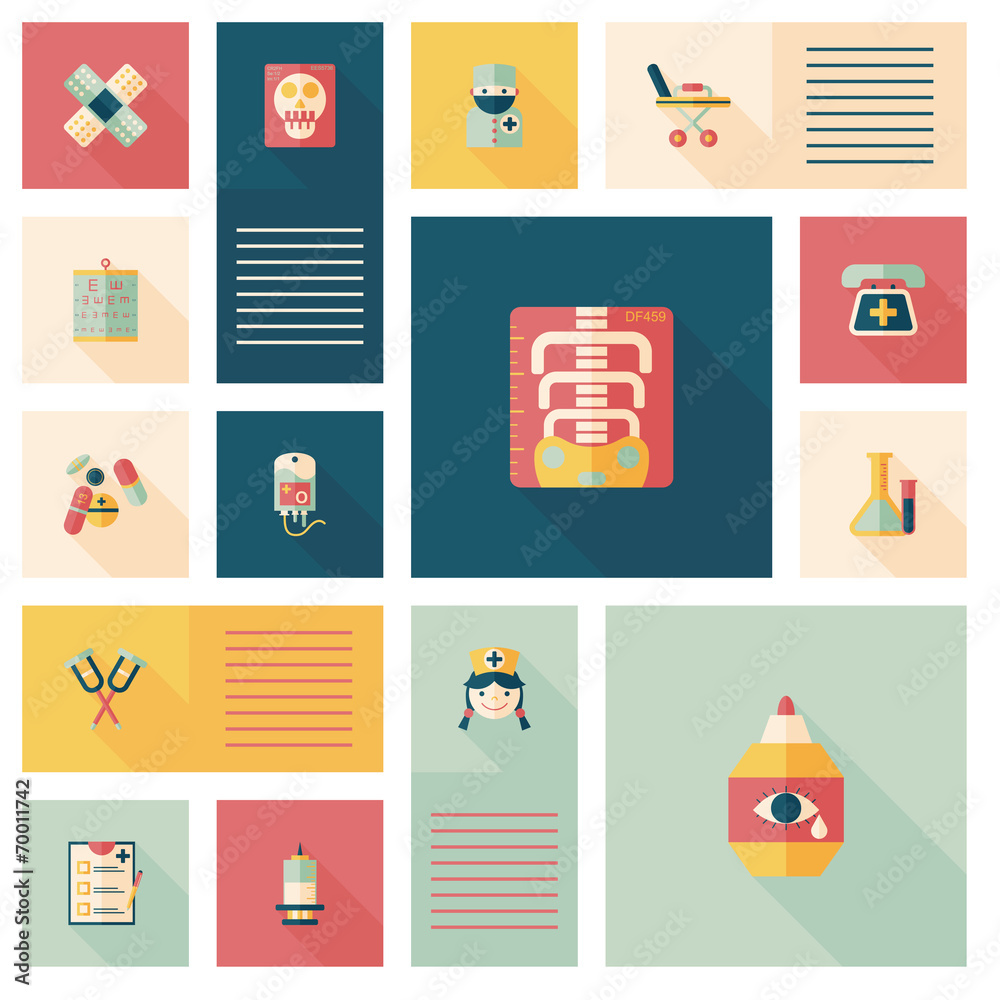 medical flat ui background,eps10 Stock Vector | Adobe Stock