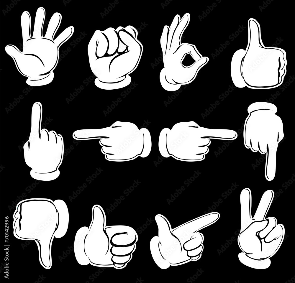 Different hand positions Stock Vector | Adobe Stock