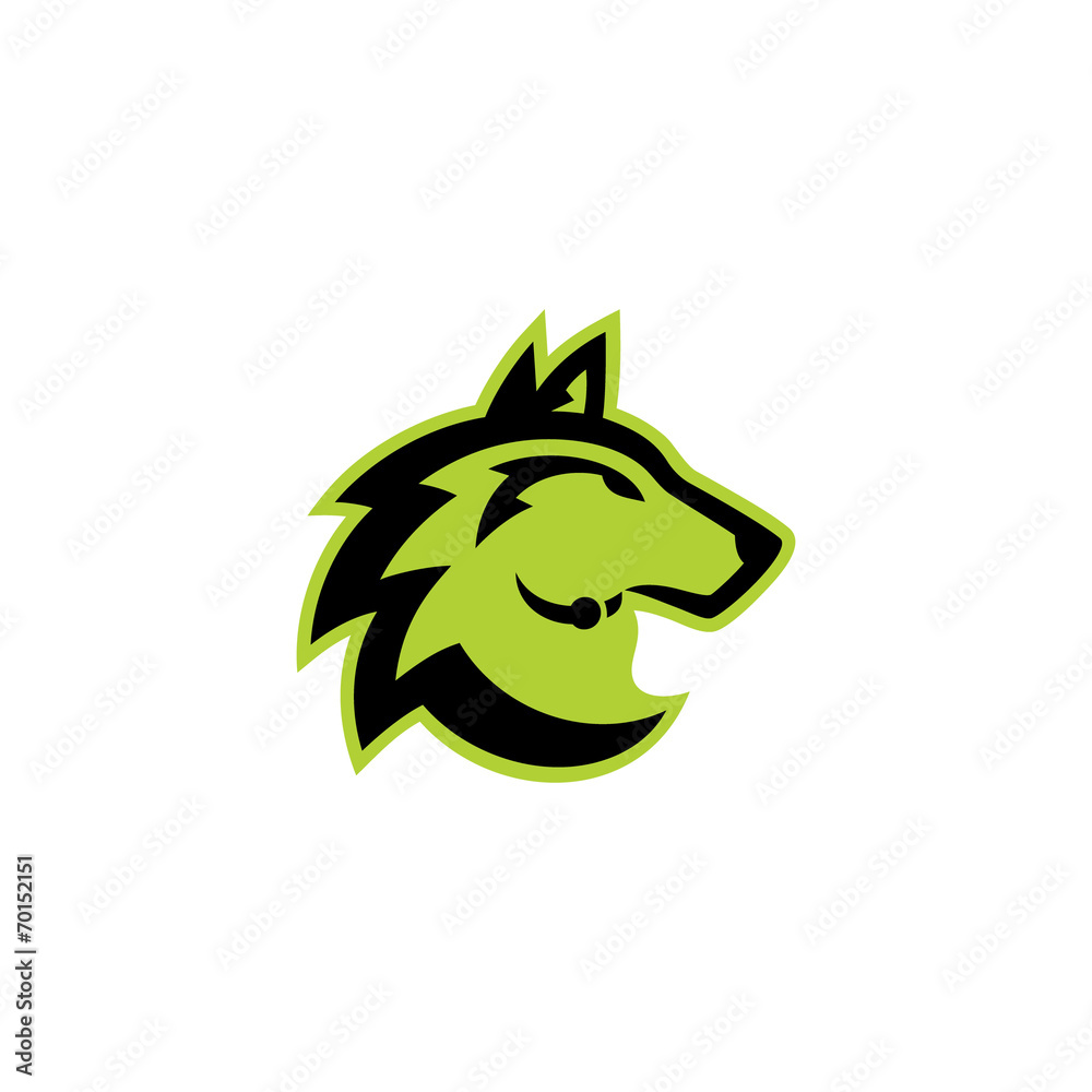 Wolf head sign Stock-Vektorgrafik | Adobe Stock