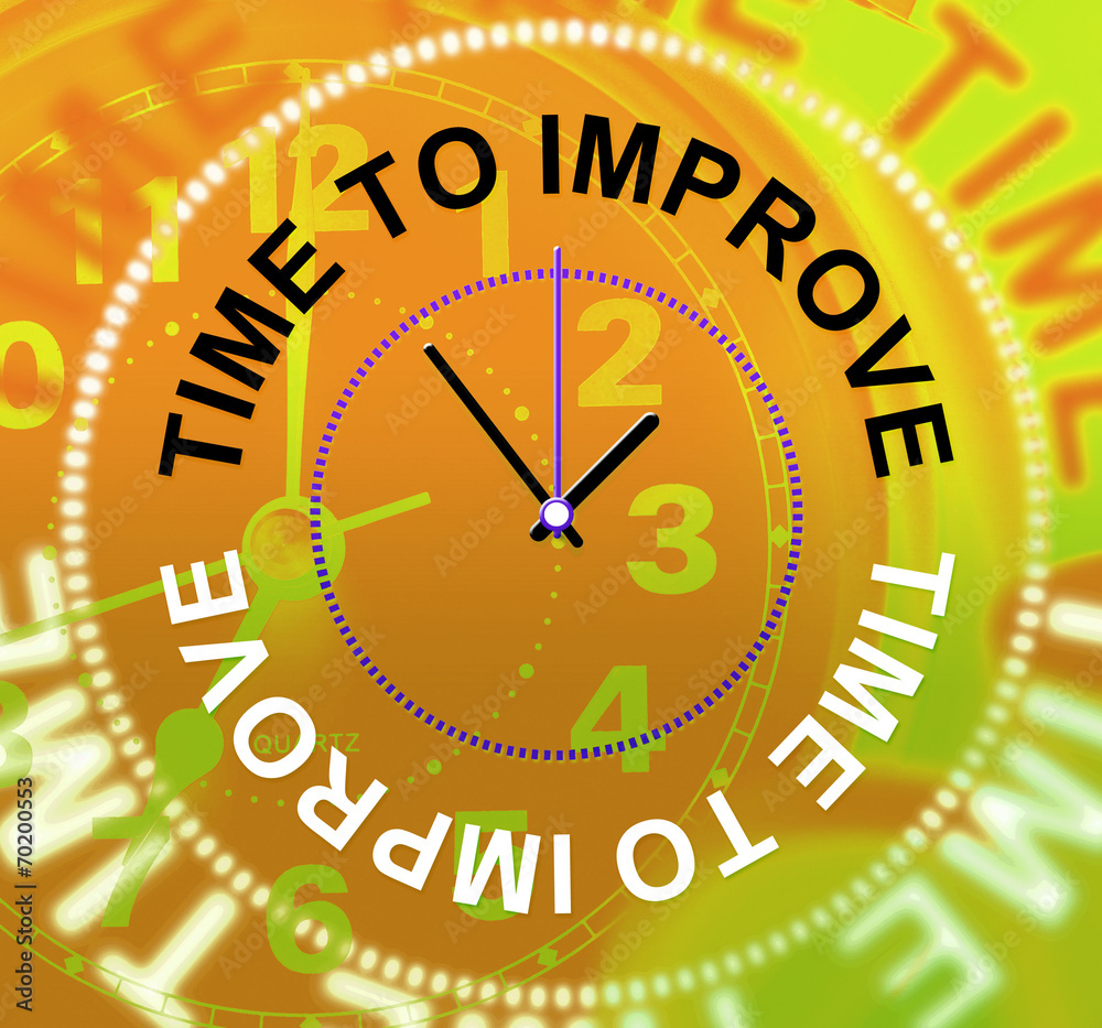 Time To Improve Represents Improvement Plan And Upgraded Stock ...