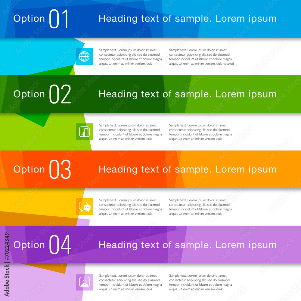 Infographics Web Banner & Label Design Stock Vector | Adobe Stock