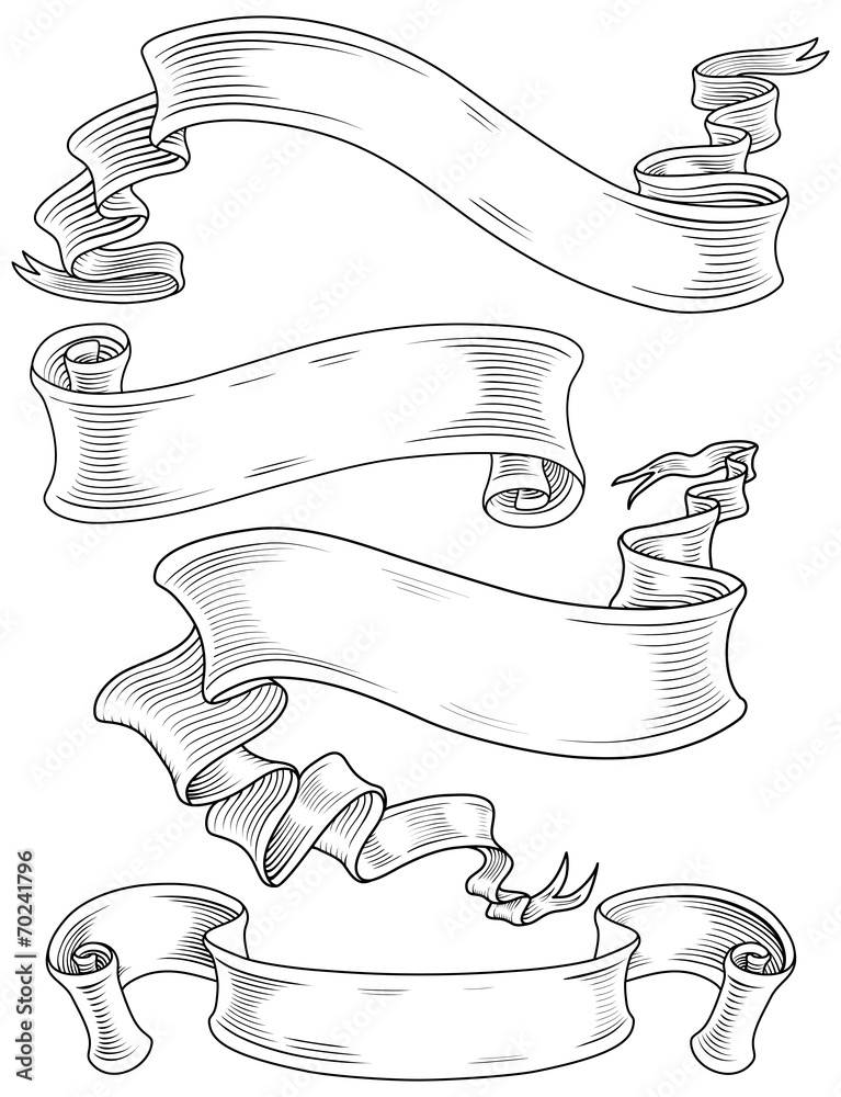 Hand-Drawn Banners Set Stock Vector | Adobe Stock