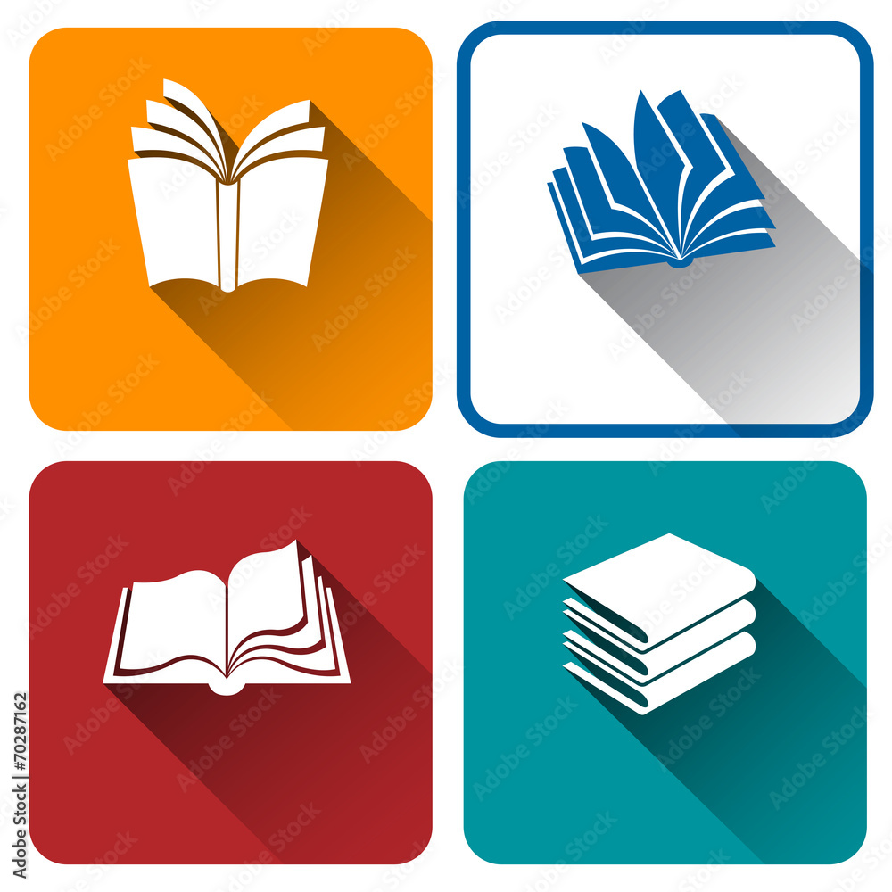 book icon on colorful background,vector illustration Stock-Vektorgrafik ...