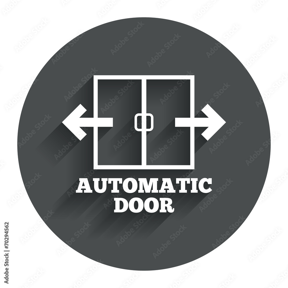 Automatic door sign icon. Auto open symbol. Stock Vector | Adobe Stock