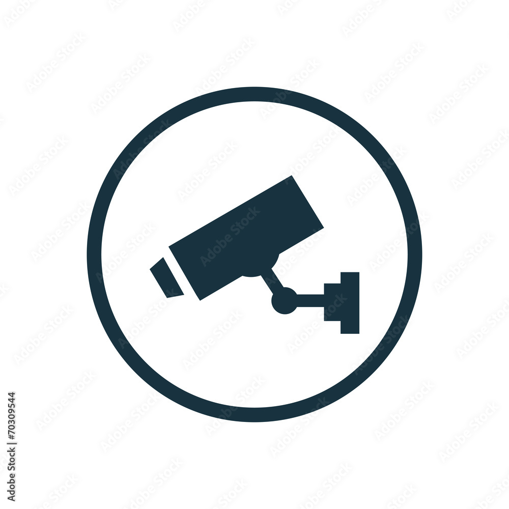 security camera circle background icon. Stock Vector | Adobe Stock