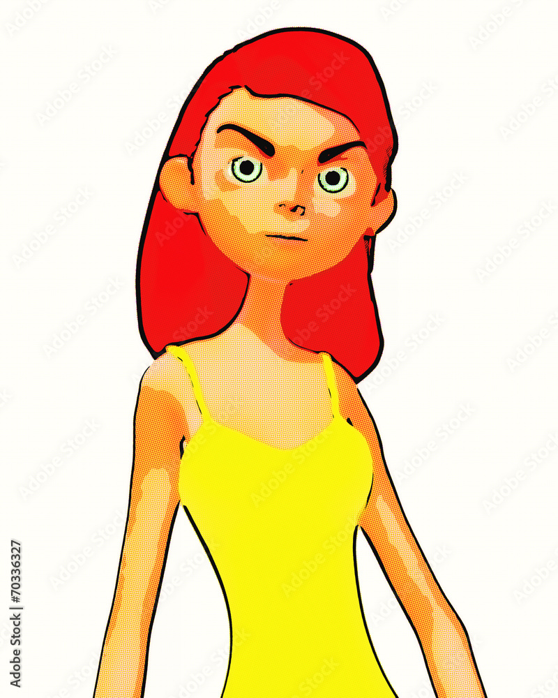 Cartoon Woman Stock Illustration | Adobe Stock