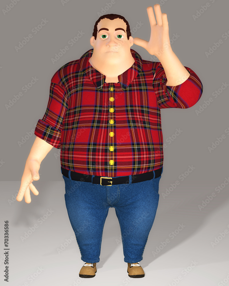 Cartoon Man Stock Illustration | Adobe Stock