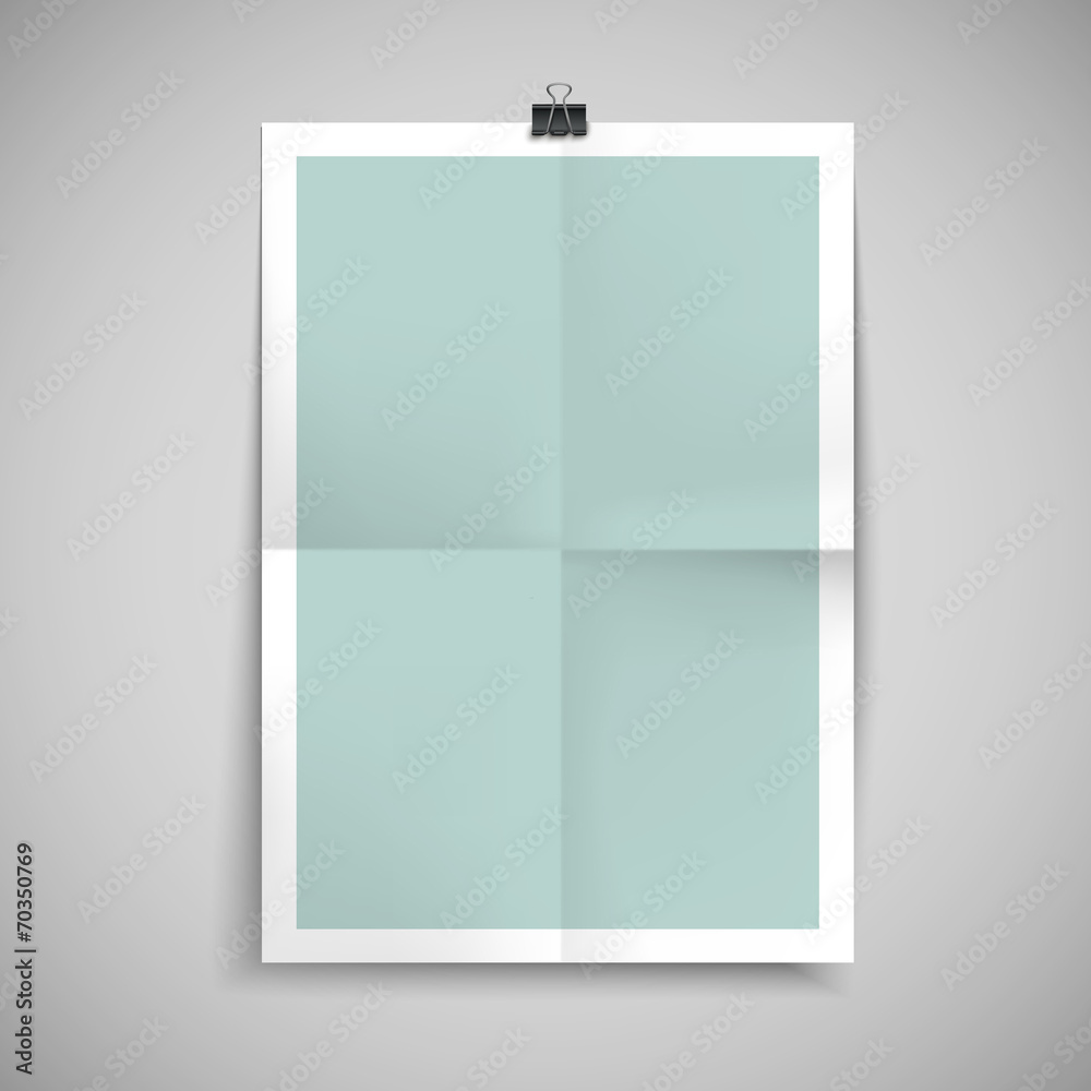 paper blank brochure template Stock Vector | Adobe Stock