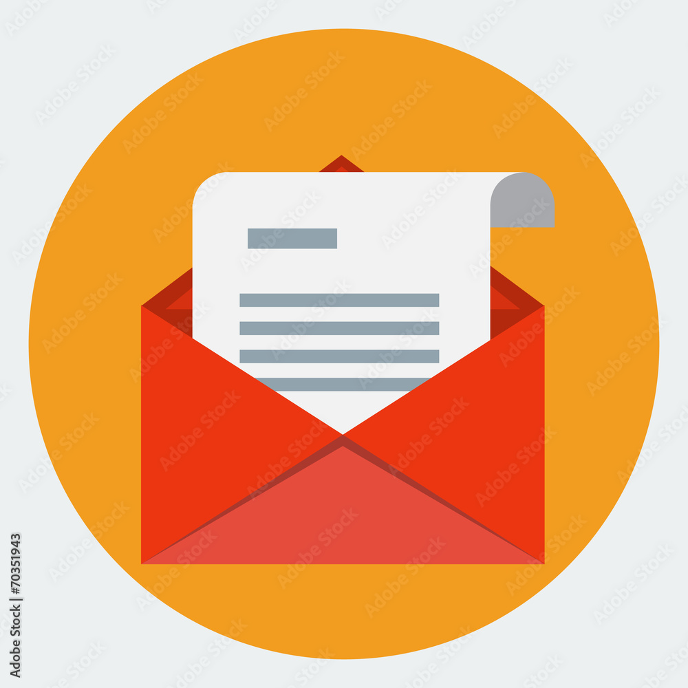 Vector mail icon Stock Vector | Adobe Stock