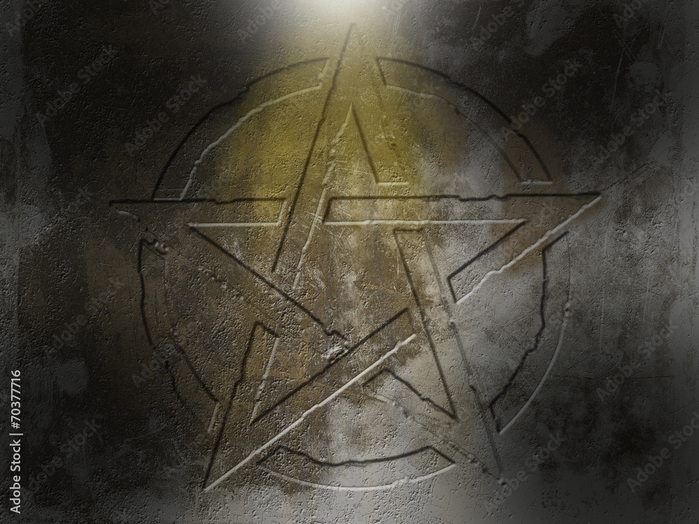 Pentagramm Mauer Stock Illustration | Adobe Stock