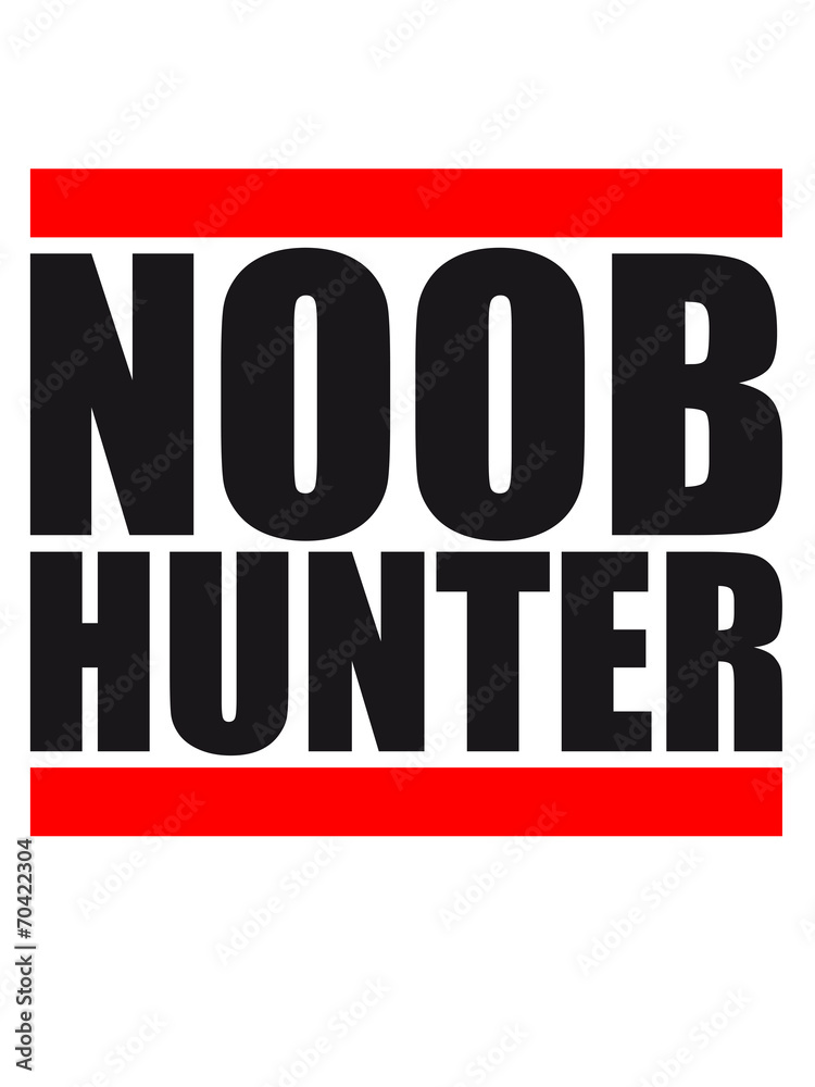Cool Noob Hunter Logo Stock Illustration | Adobe Stock