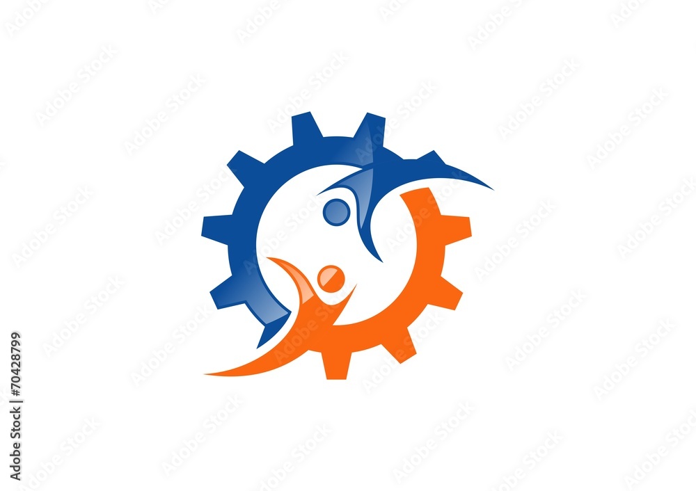 engine,mechanical,logo,gear,team,work,partner,symbol icon Stock Vector ...
