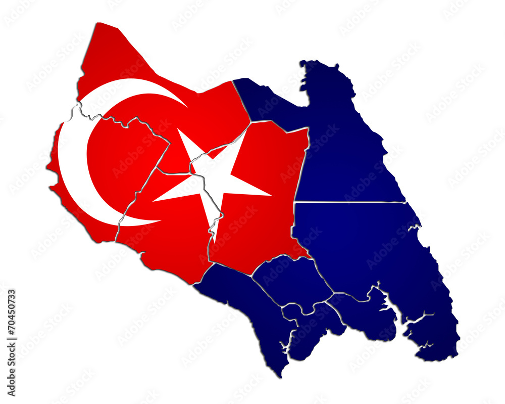 Johor Map with district Stock Illustration | Adobe Stock