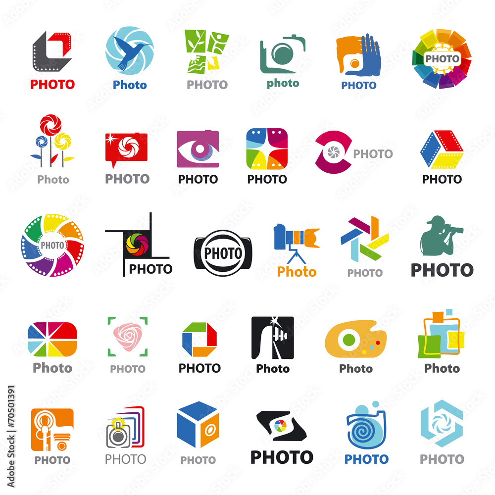 Biggest collection of vector logos for the photographer vector de Stock ...