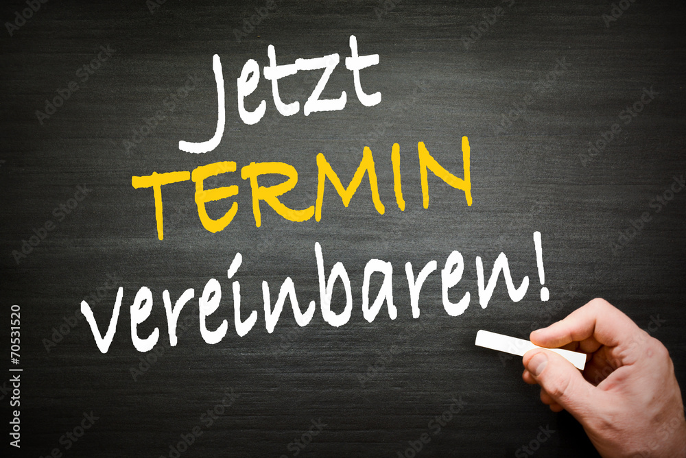 jetzt Termin vereinbaren Stock-Foto | Adobe Stock