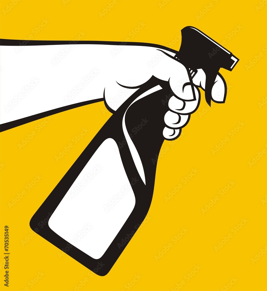 Hand spray Stock Vector | Adobe Stock