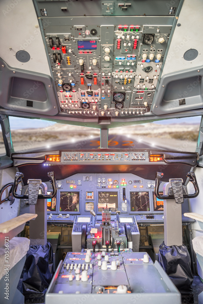 aircraft cockpit Stock Photo | Adobe Stock
