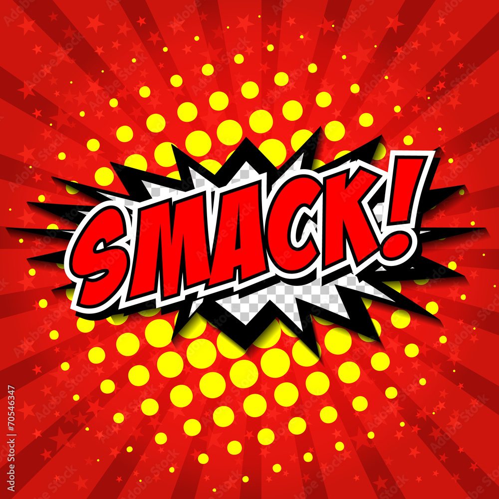 Smack! Comic Speech Bubble, Cartoon. Stock Vector | Adobe Stock