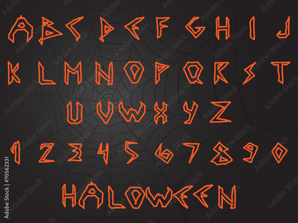 Halloween Alphabet Fonts