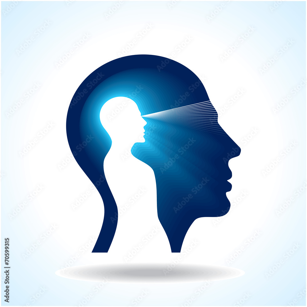 concept of the relationship of a human cosmic energy Stock Vector ...