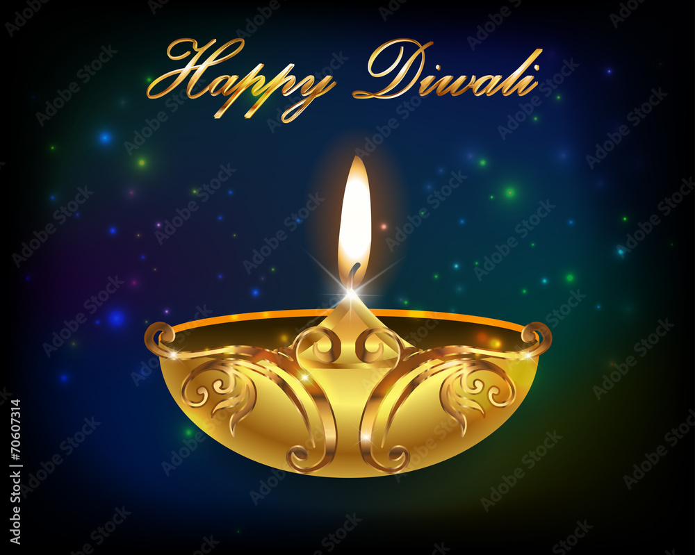 deepavali graphic design, happy diwali card Stock Vector | Adobe Stock