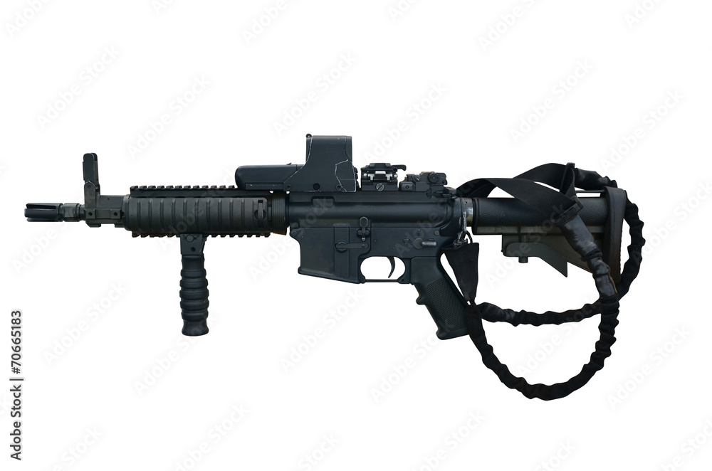 Machine gun C8 CQB Stock Photo | Adobe Stock