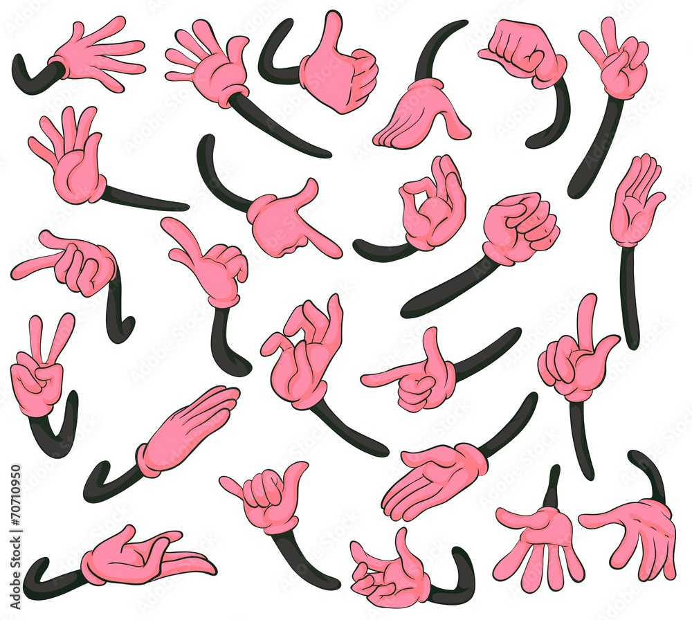 Hand signals Stock Vector | Adobe Stock