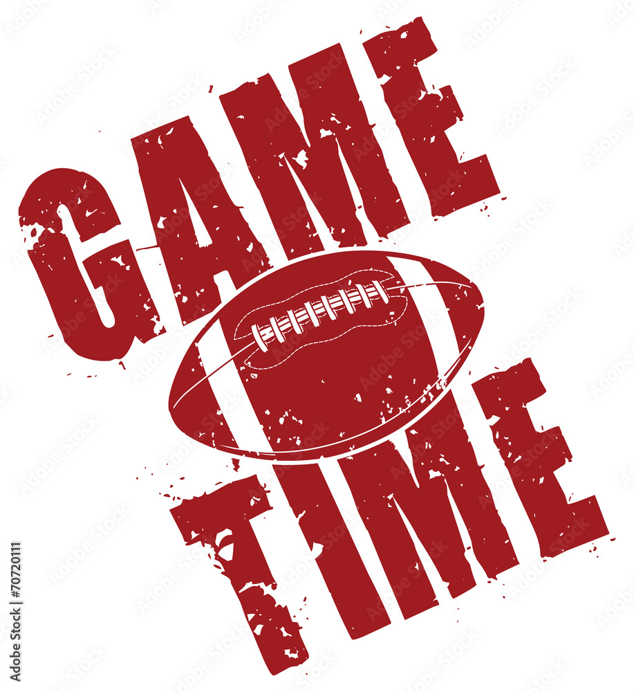 Football Game Time Stock Vector | Adobe Stock