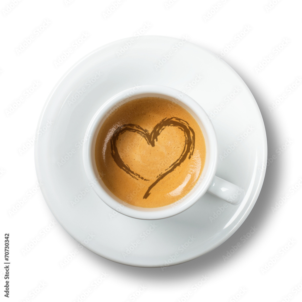 Caffè col cuore Stock-Foto | Adobe Stock