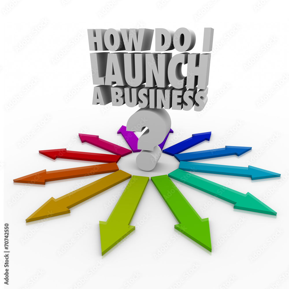 How Do I Launch a Business New Company Entrepreneur Stock Illustration ...