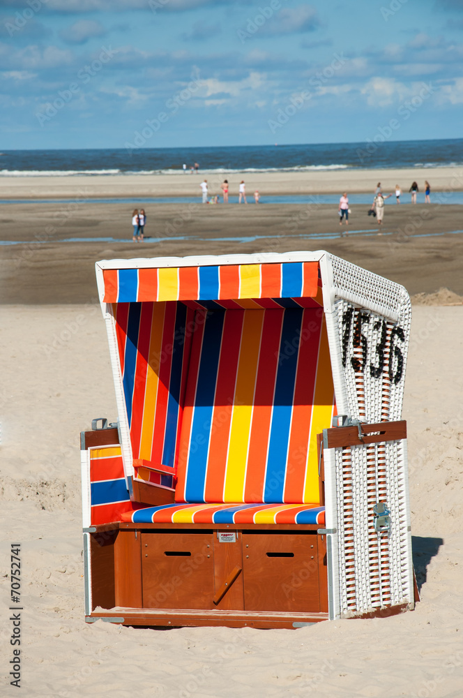 Strandkorb Langeoog Nordsee Stock-Foto | Adobe Stock