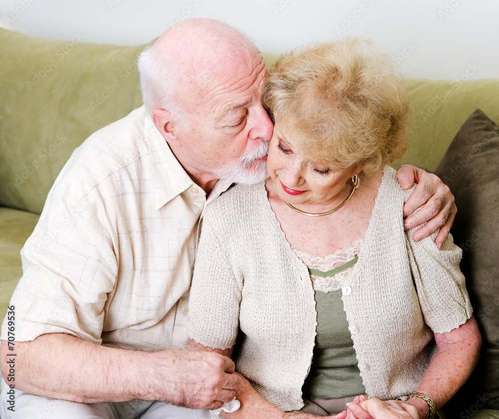 Affectionate Husband Consoling Wife Stock Photo | Adobe Stock