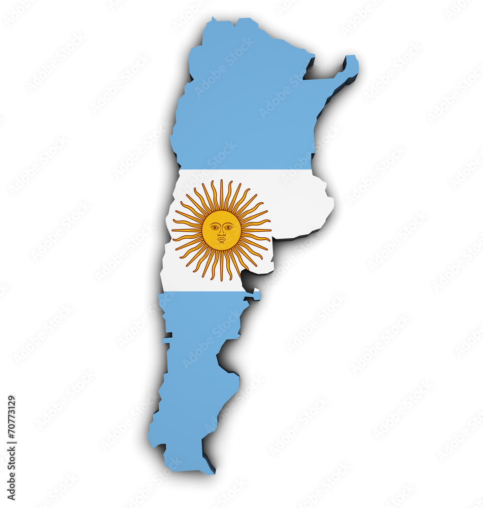 Argentina Flag Map