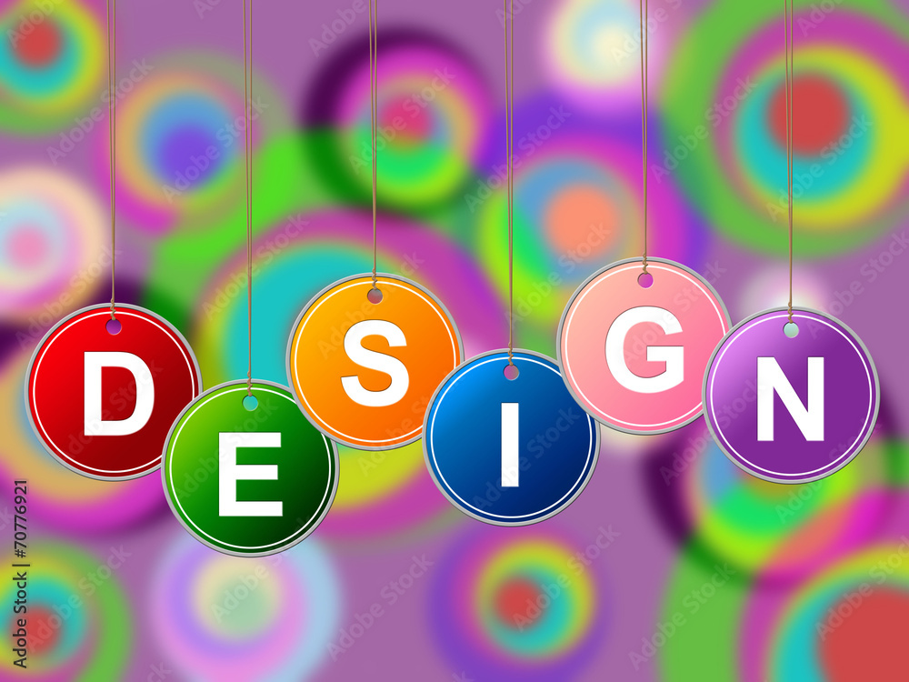 Design Designs Represents Plans Creations And Layouts Stock ...