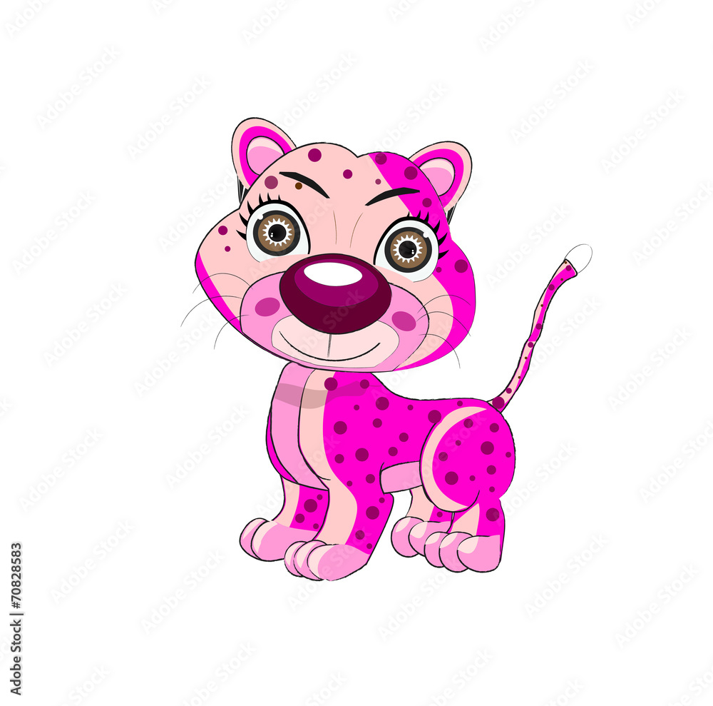 Leopard Vector Illustration Cartoon Art Stock Vector | Adobe Stock