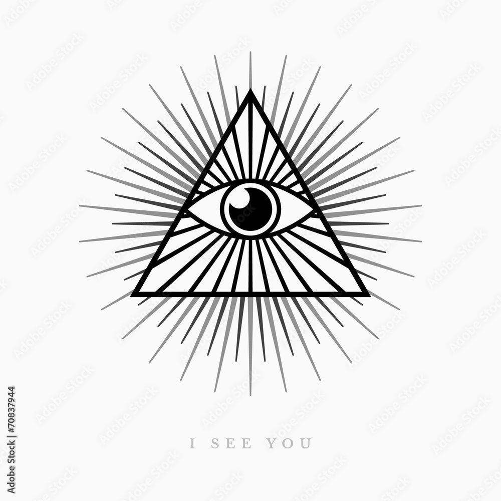 All seeing eye Stock Vector | Adobe Stock