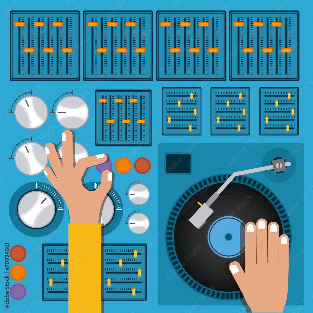 DJ design Stock Vector | Adobe Stock