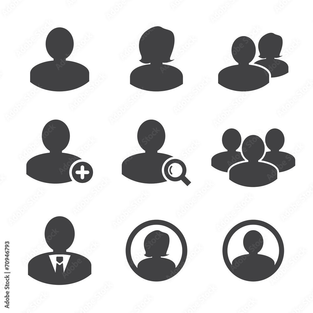 Business persons and user icon Stock Vector | Adobe Stock