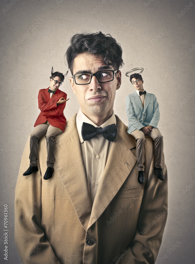 The two sides of me foto de Stock | Adobe Stock