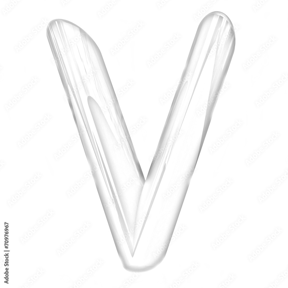 White Letter V