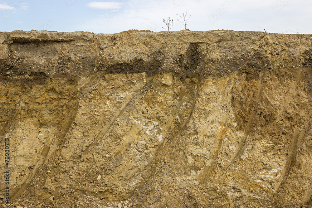 Cross section of dirt Stock Photo | Adobe Stock