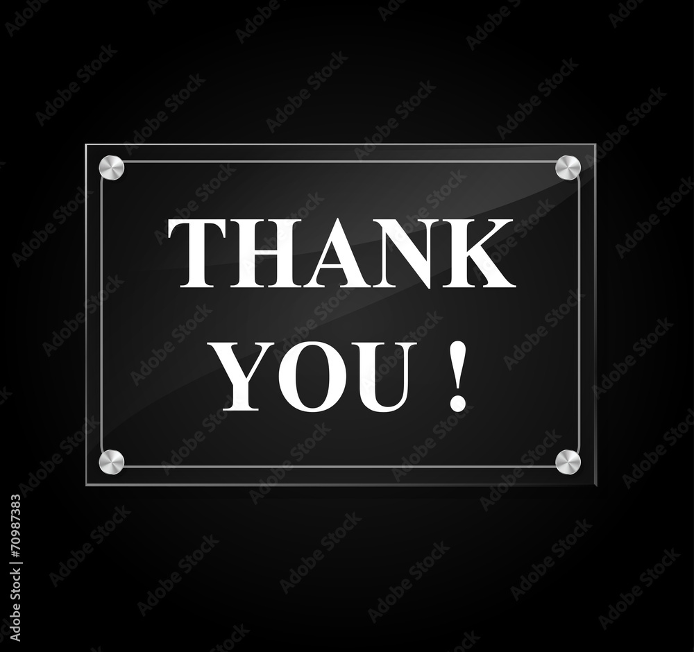 Vector thank you sign Stock Vector | Adobe Stock