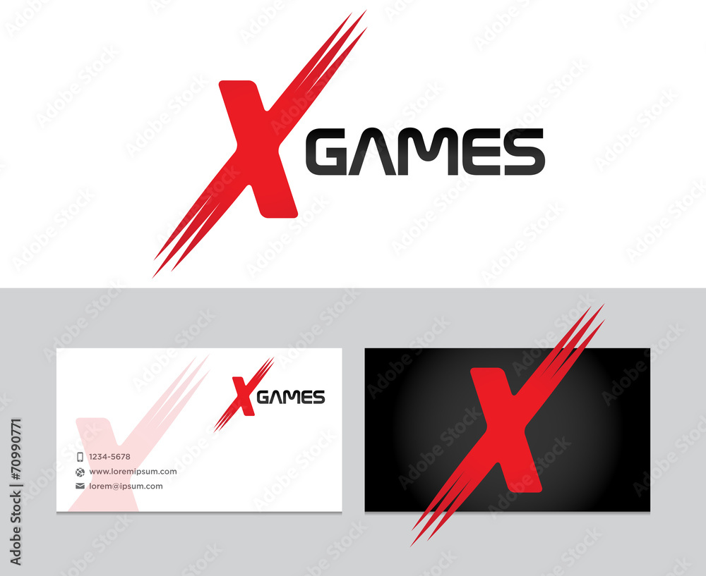 X games logo Stock Vector | Adobe Stock