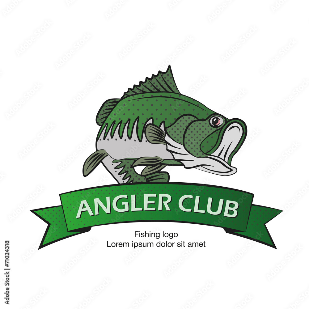 angler logo, fishing logotype Stock Vector | Adobe Stock