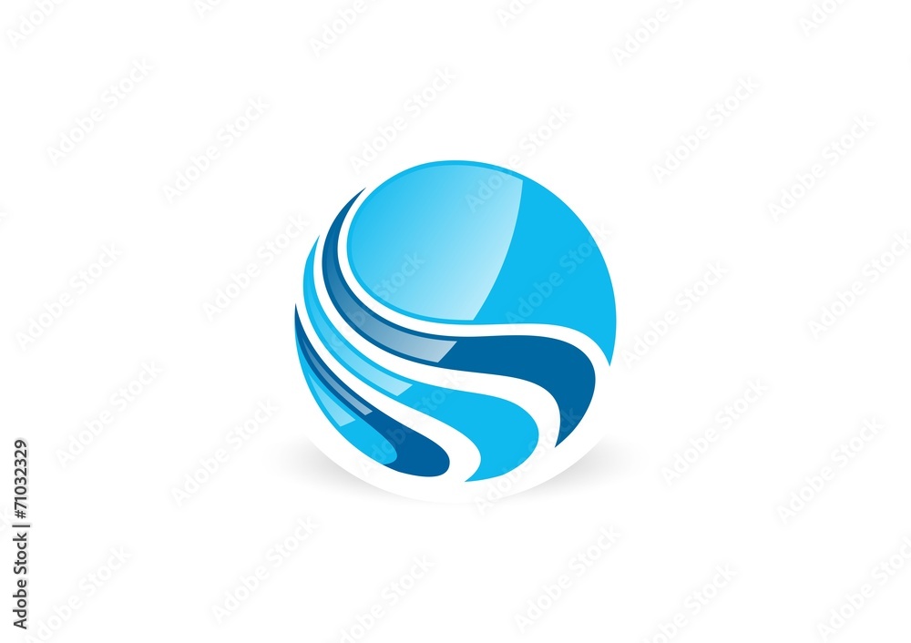globe,water,sphere,wing,logo,wind,air,circle,wave,splash Stock Vector ...