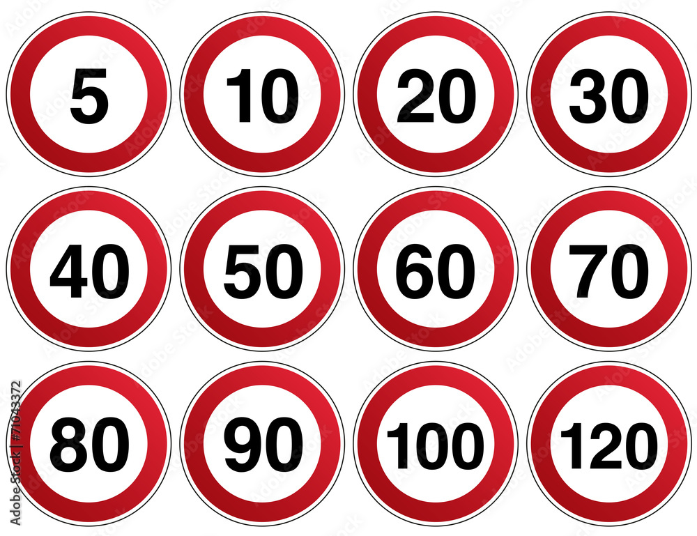 Vecteur Stock Verkehrszeichen Geschwindigkeit Vorlage Adobe Stock Vecteur Stock Verkehrszeichen Geschwindigkeit Vorlage Adobe Stock