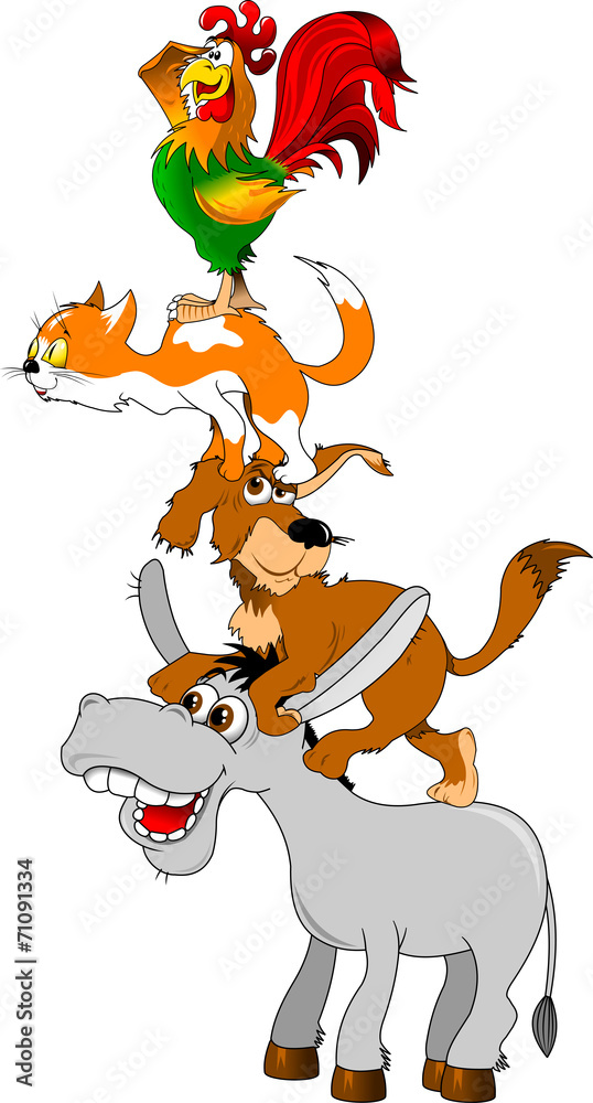 pyramid of animals Stock Vector | Adobe Stock