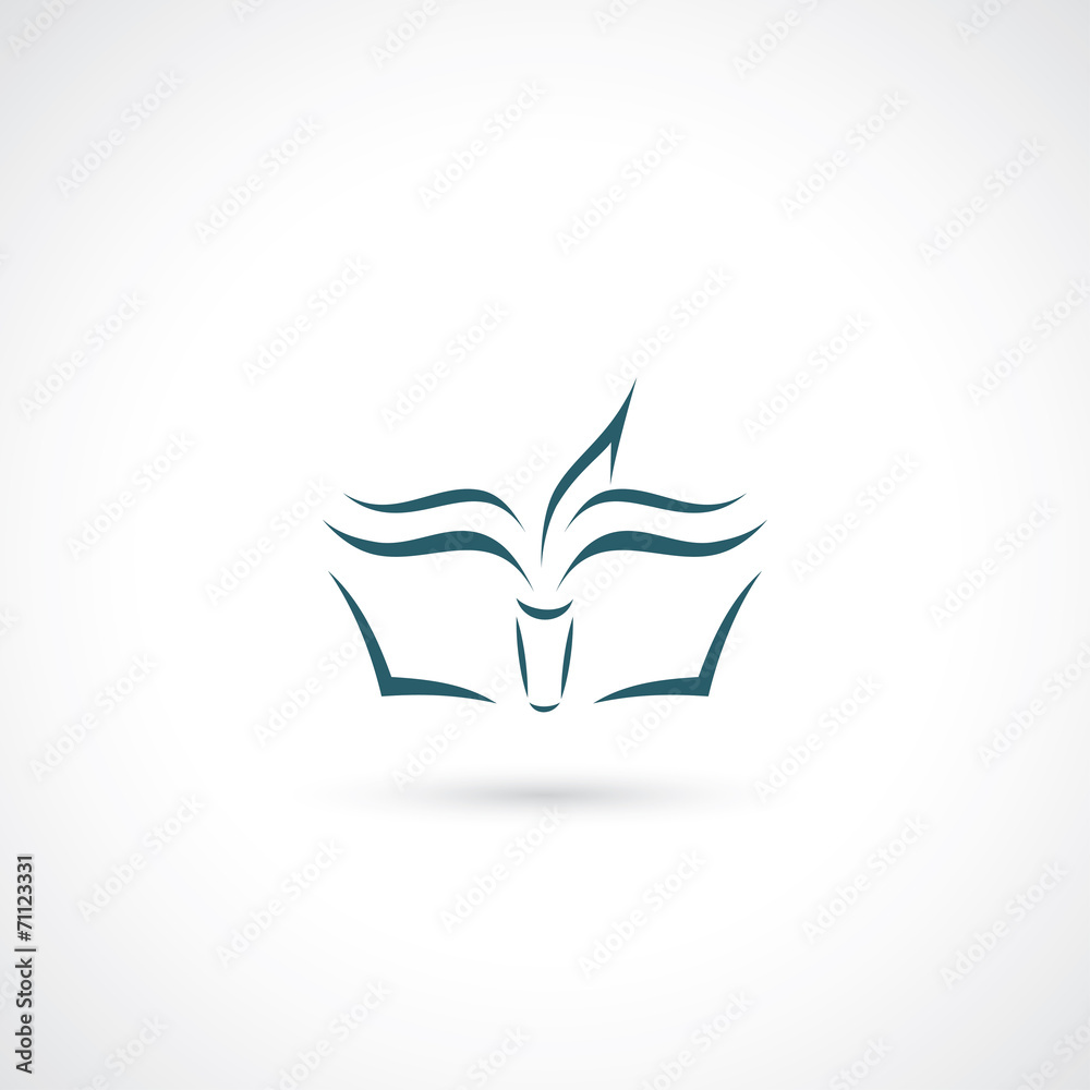 Simple book illustration Stock Vector | Adobe Stock